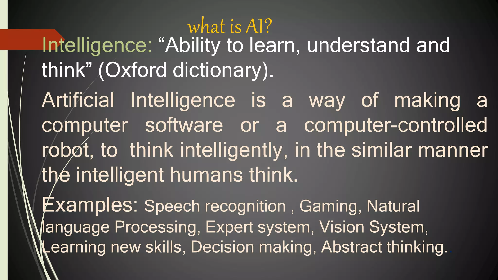 Artificial Intelligence Introduction | PPT