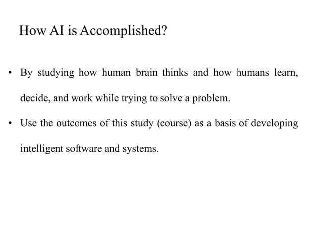 Artificial Intelligence introduction | PPT