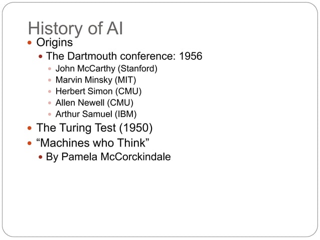 AI Introduction Artificial intelligence introduction fundamentals alogirthms applications | PPT