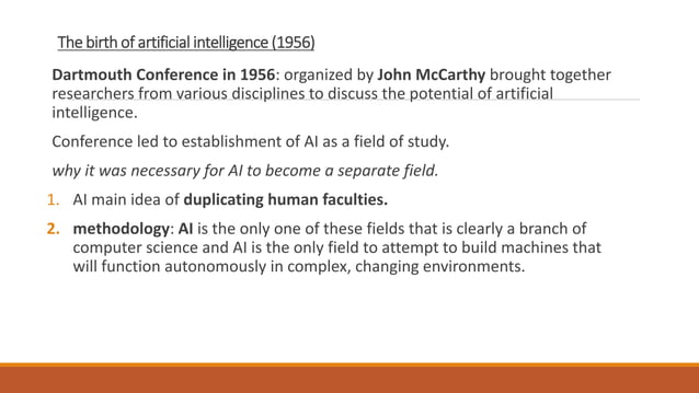 AI INTRODUCTION Artificial intelligence.ppt | Artificial Intelligence ...