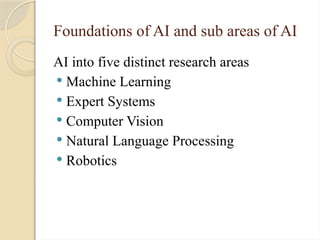 AI Introduction-History-Foundation-Applications | PPT