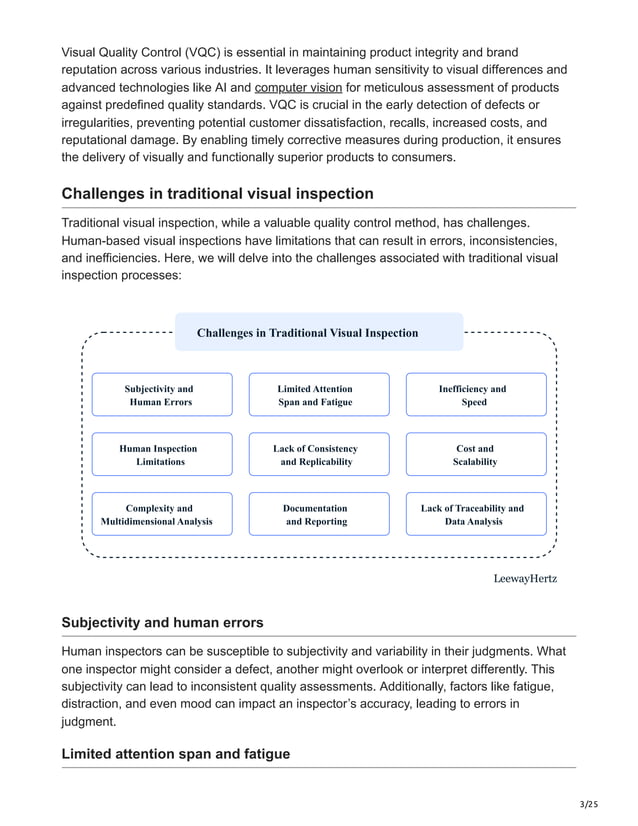 AI in visual quality control - An Overview.pdf | Technology Industry ...