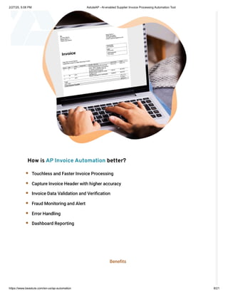 AI Invoice Processing: Automating Supplier Invoices with AstuteAP | PDF
