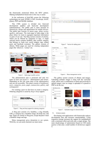 Development of Multiplatform CMS System with Zend Framework | DOCX | Web Development | Internet