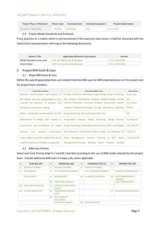 BIM DAY 2016-BIM Execution Plan(English Edition) | DOC