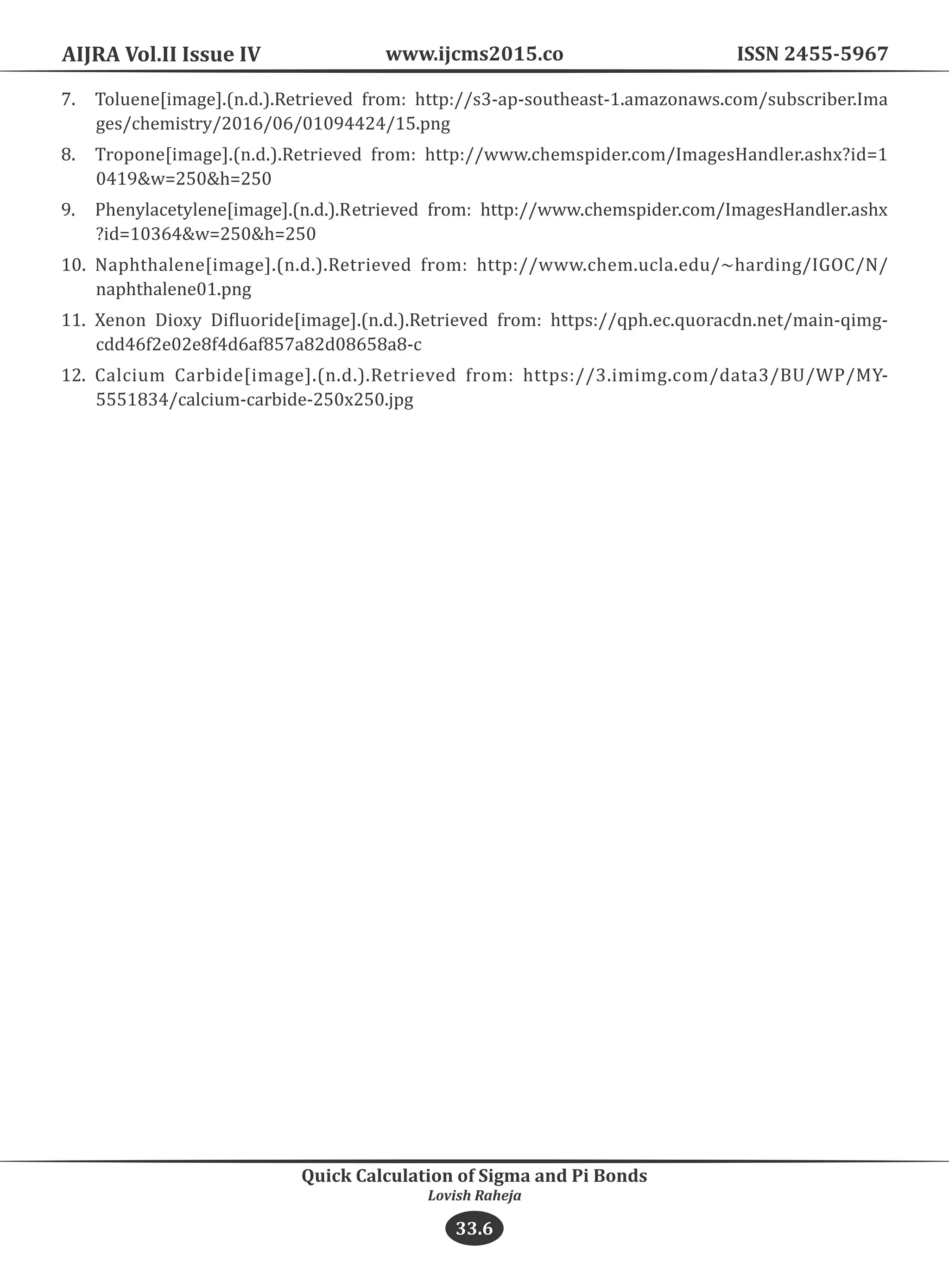 Quick Calculation of Sigma and Pi Bond by Lovish Raheja | PDF