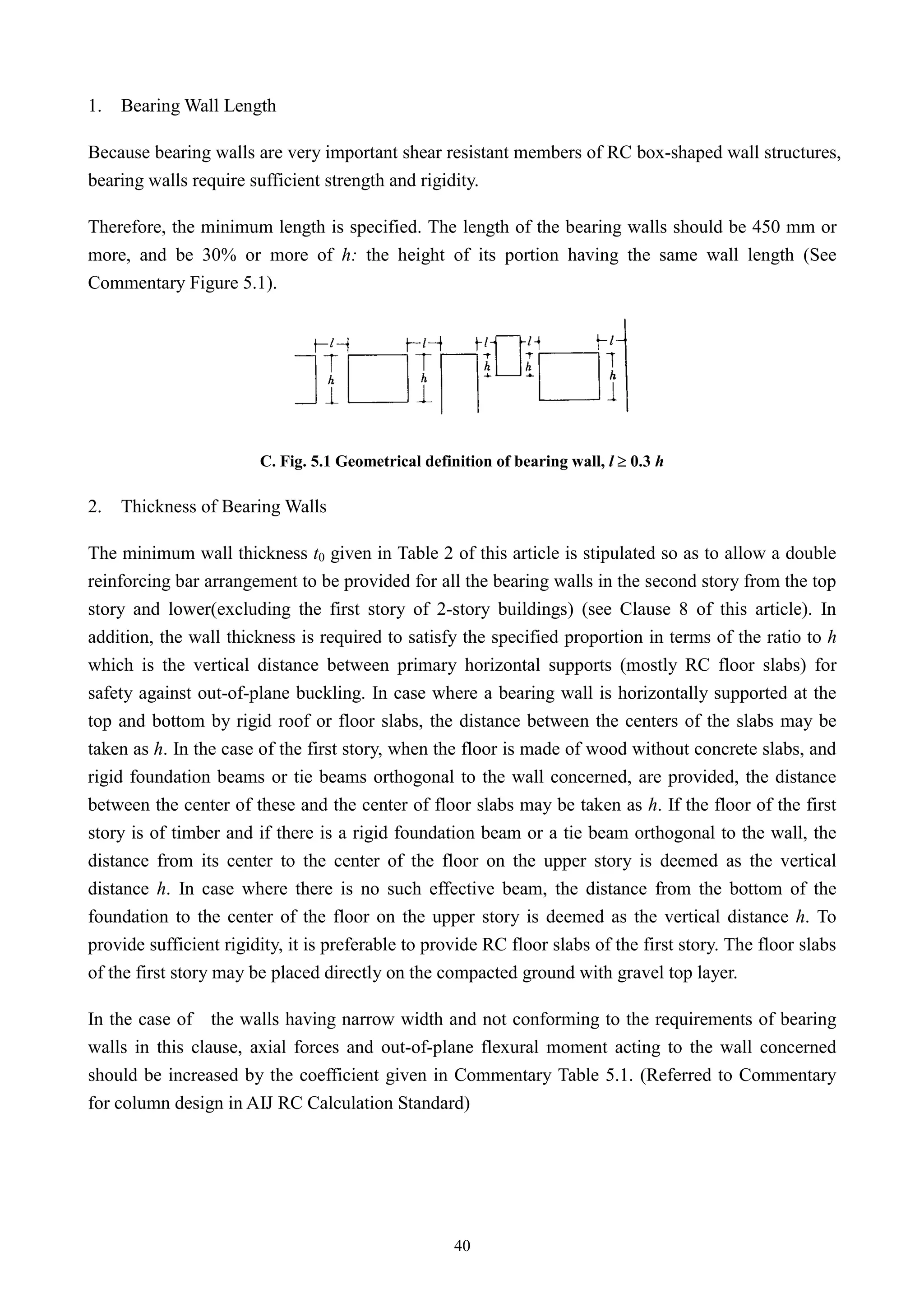 Aij standard for structural design of reinforced concrete boxed shaped ...