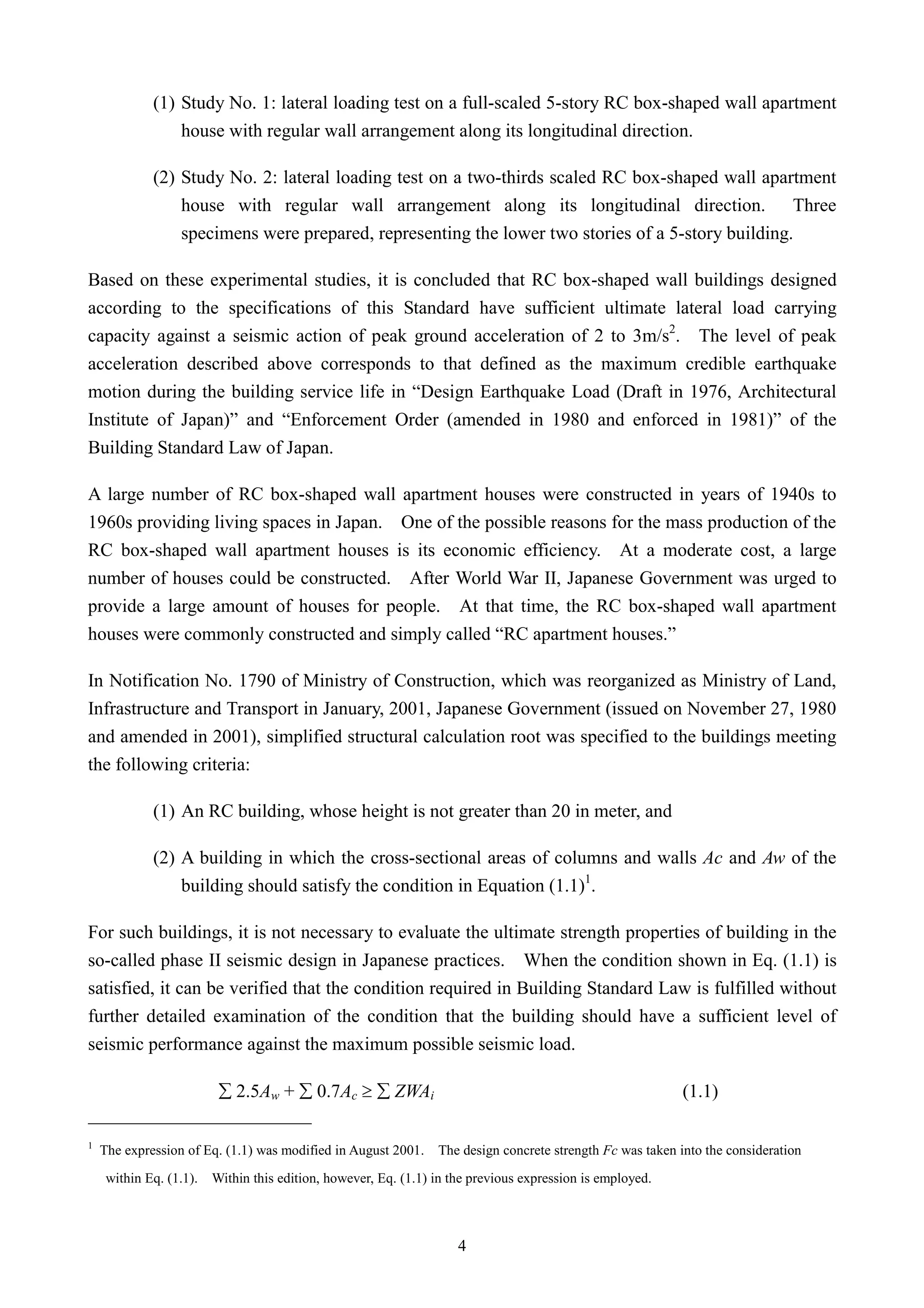 Aij standard for structural design of reinforced concrete boxed shaped ...