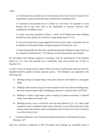 Aij standard for structural design of reinforced concrete boxed shaped ...