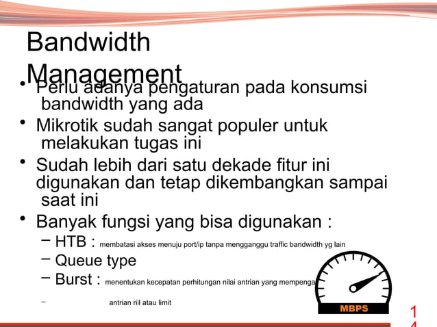 AIJ XII Bandwidth Management kelas 12 SMK | PPTX