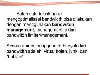 AIJ XII Bandwidth Management kelas 12 SMK | PPTX