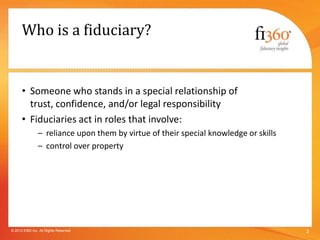The Fiduciary Standard and Why It Matters | PPTX
