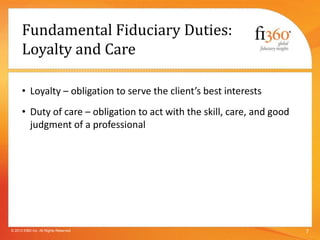 The Fiduciary Standard and Why It Matters | PPTX