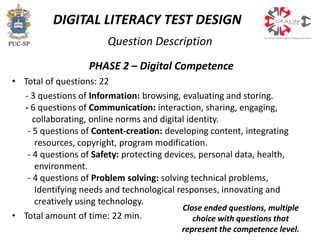 Assessing digital literacy levels: the design of an instrument | PPTX