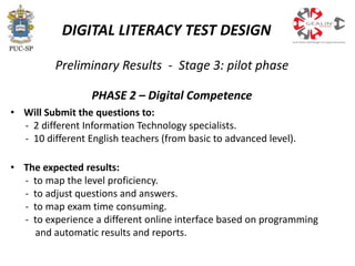 Assessing digital literacy levels: the design of an instrument | PPTX