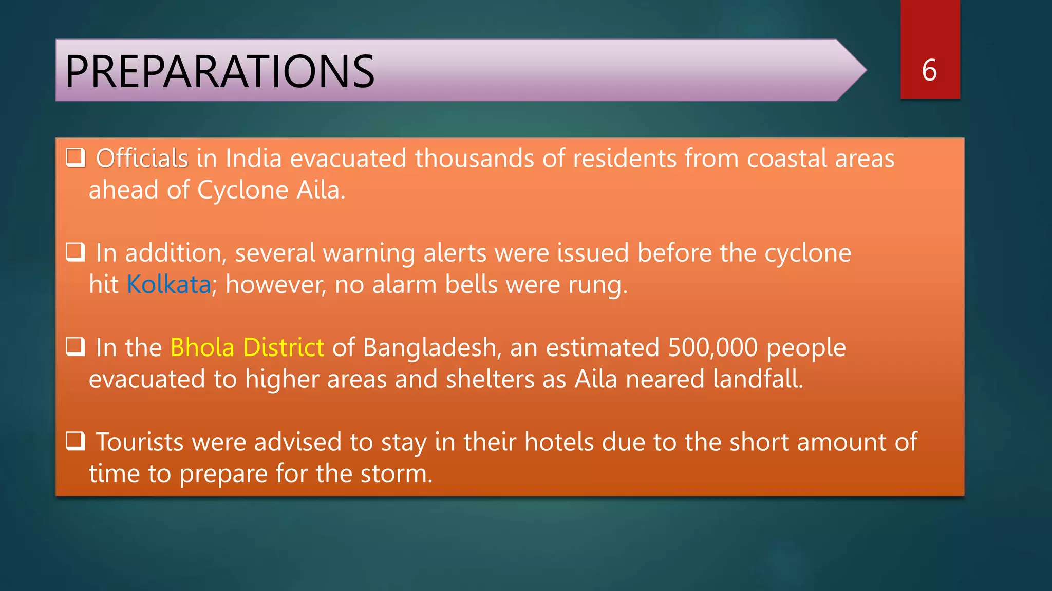 Cyclone Aila case study | PPTX