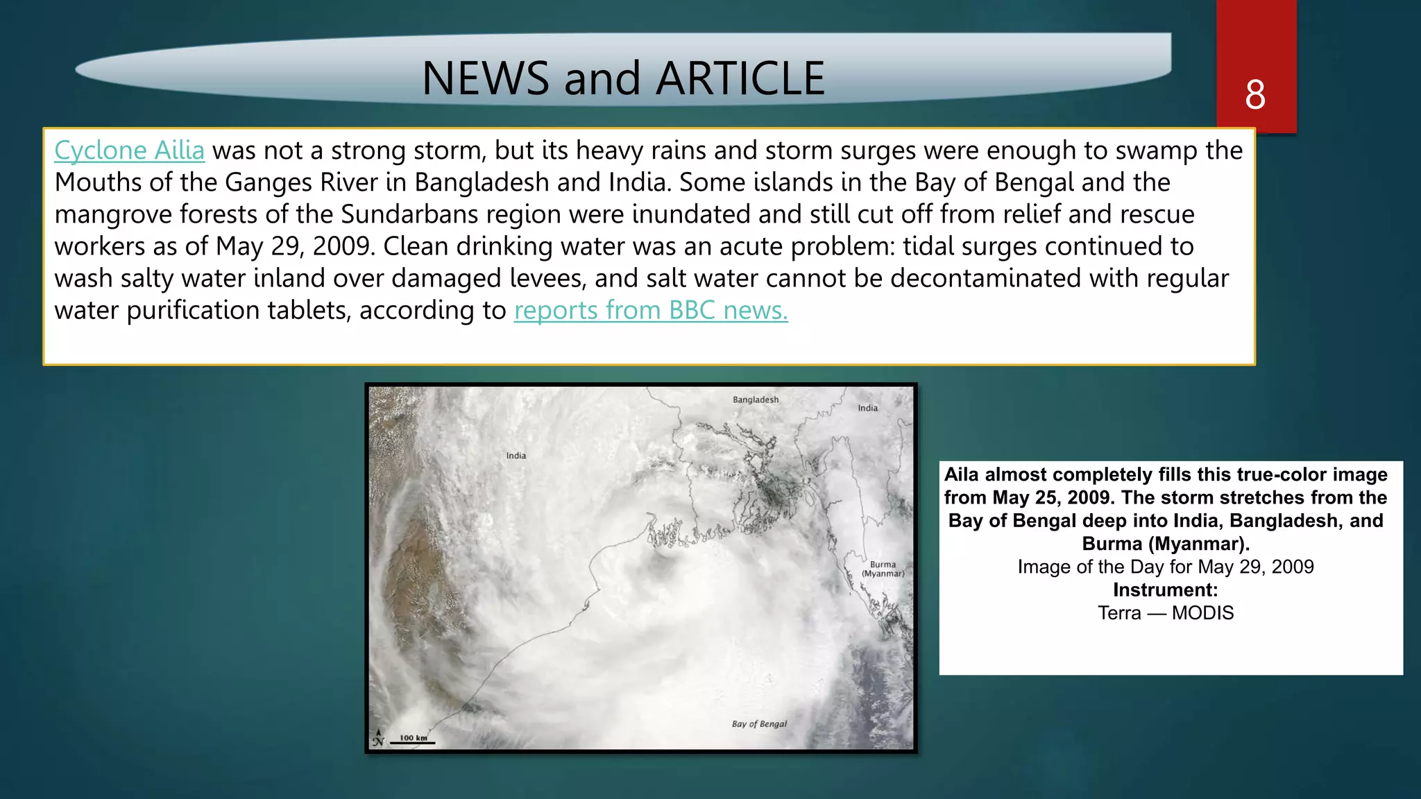 Cyclone Aila case study | PPTX