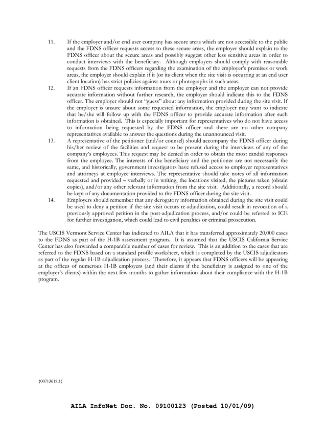 Aila Practice Pointer Fdns Site Visits | PDF