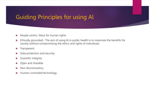 Role of Artificial Intelligence in Public Health | PPTX | Technology Industry | Industries