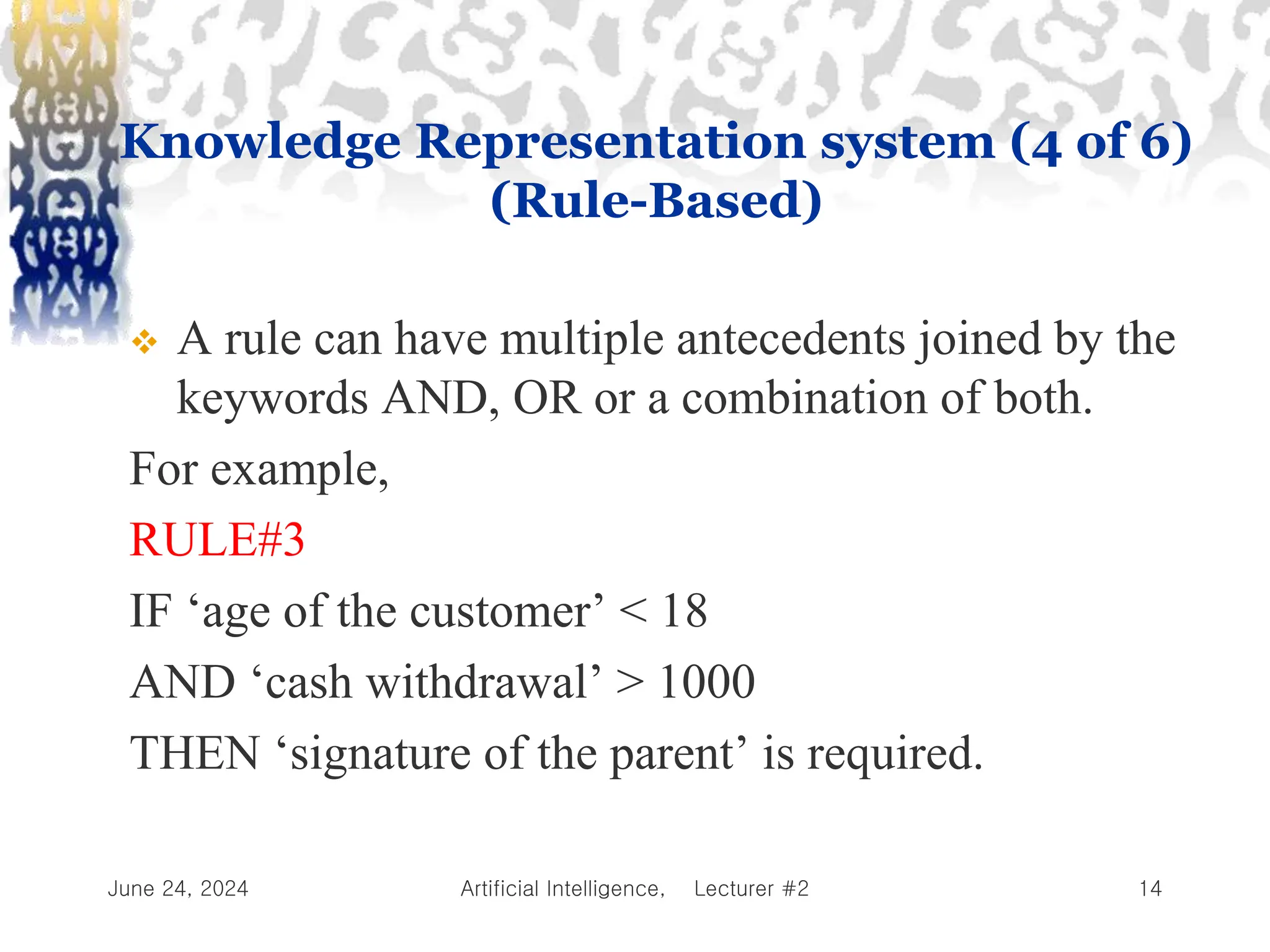 Artificial Intelligence Lecture Slide 02 | PPT