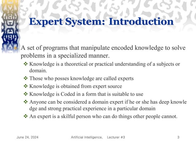 Artificial Intelligence Lecture Slide-03 | PPT