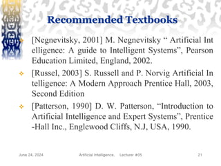 Artificial Intelligence Lecture Slide-05 | PPT