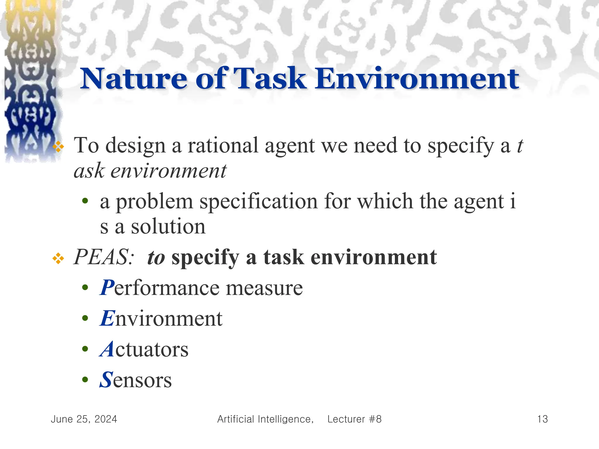 Artificial Intelligence Lecture Slide-08 | PPT