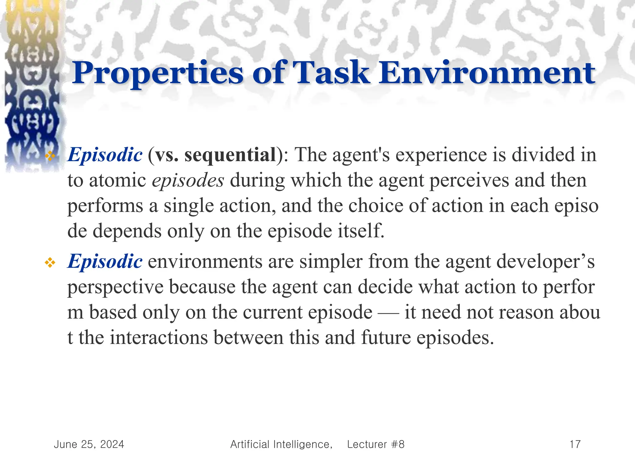 Artificial Intelligence Lecture Slide-08 | PPT