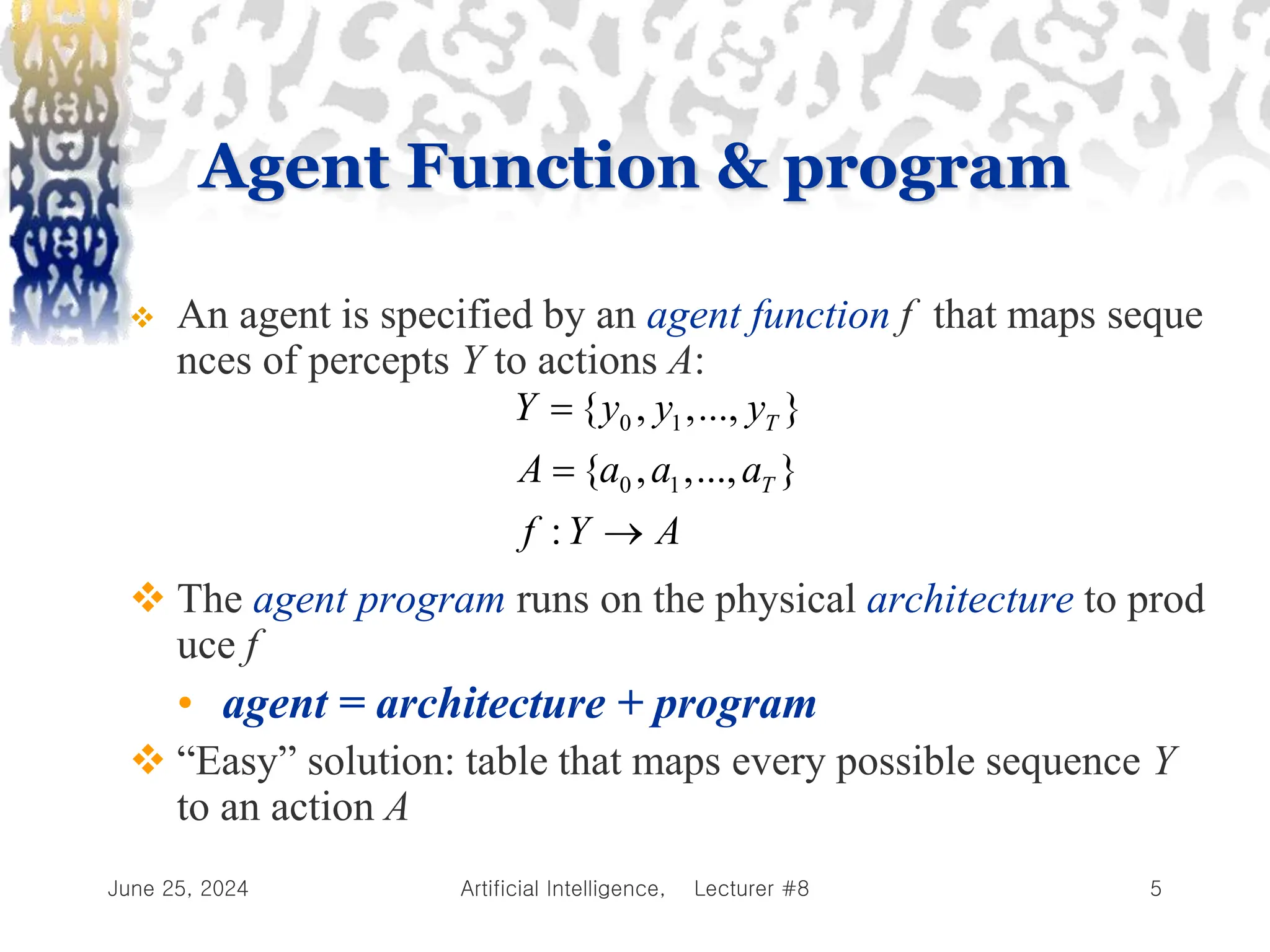 Artificial Intelligence Lecture Slide-08 | PPT