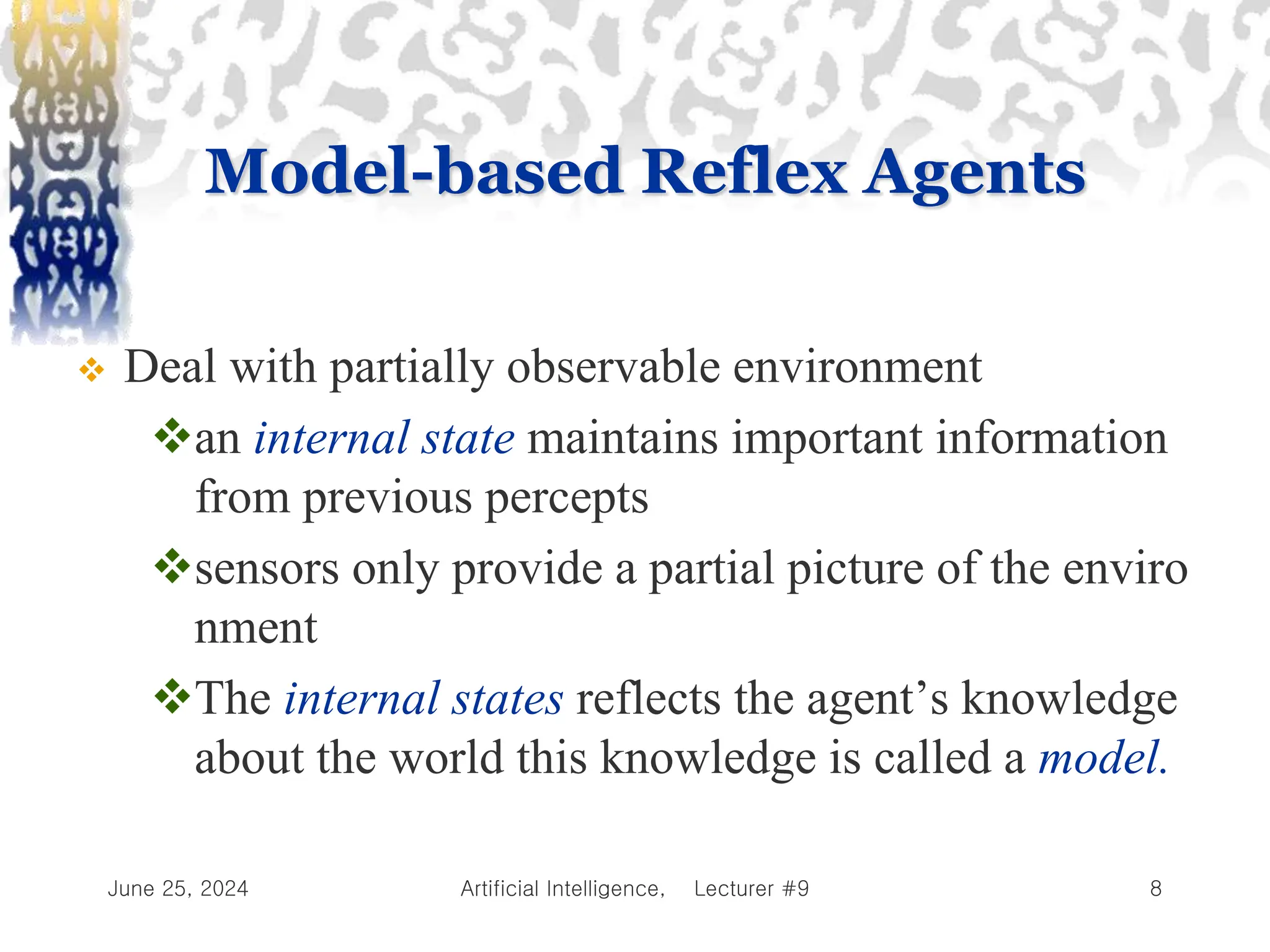 Artificial Intelligence Lecture Slide-09 | PPT