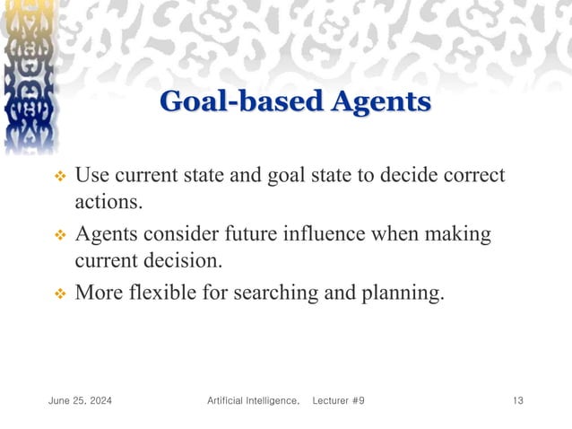 Artificial Intelligence Lecture Slide-09 | PPT