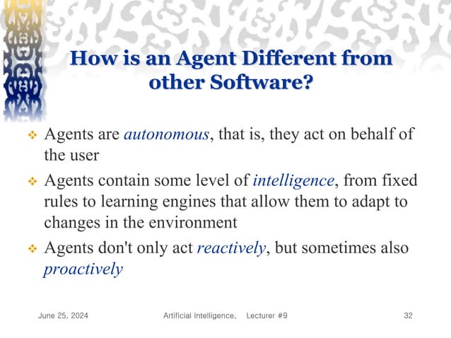 Artificial Intelligence Lecture Slide-09 | PPT