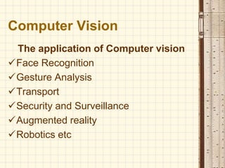 Ai lecture 03 computer vision | PPTX