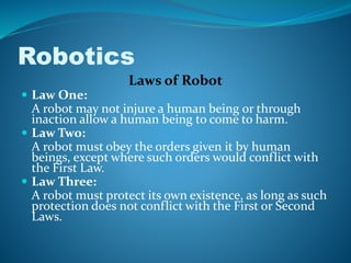 Ai lecture 04 robotics | PPTX