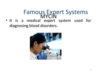 Ai lecture 06 applications of es | PPT