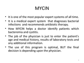 Ai lecture 06 applications of es | PPT