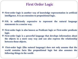 Ai lecture 09(unit03) | PDF