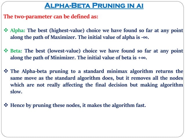I Alpha Beta Pruning In Ai Ppt