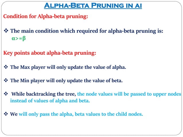 I. Alpha-Beta Pruning in ai | PDF
