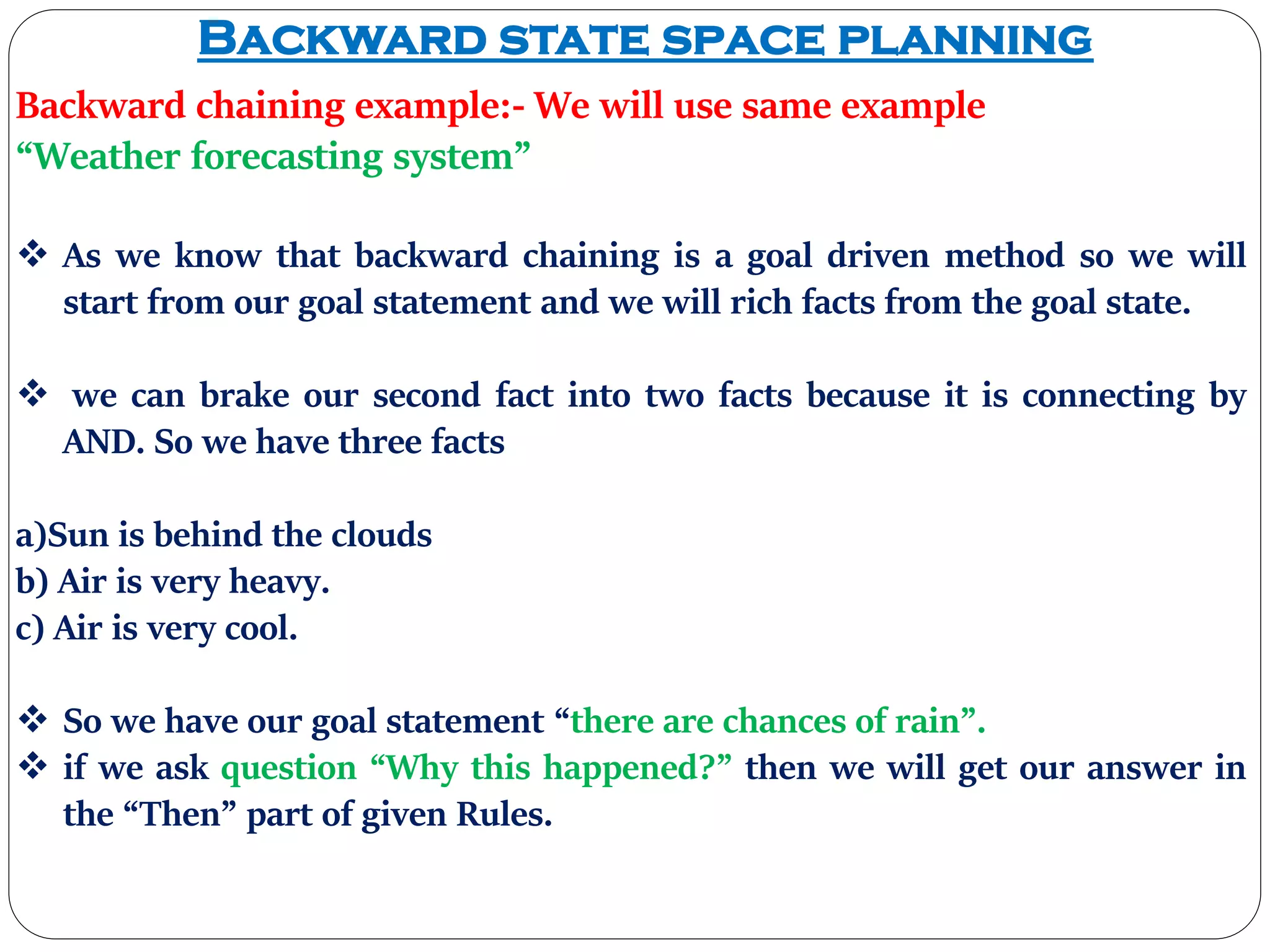 I. FSSP(Progression Planner) II. BSSP(Regression Planner | PDF
