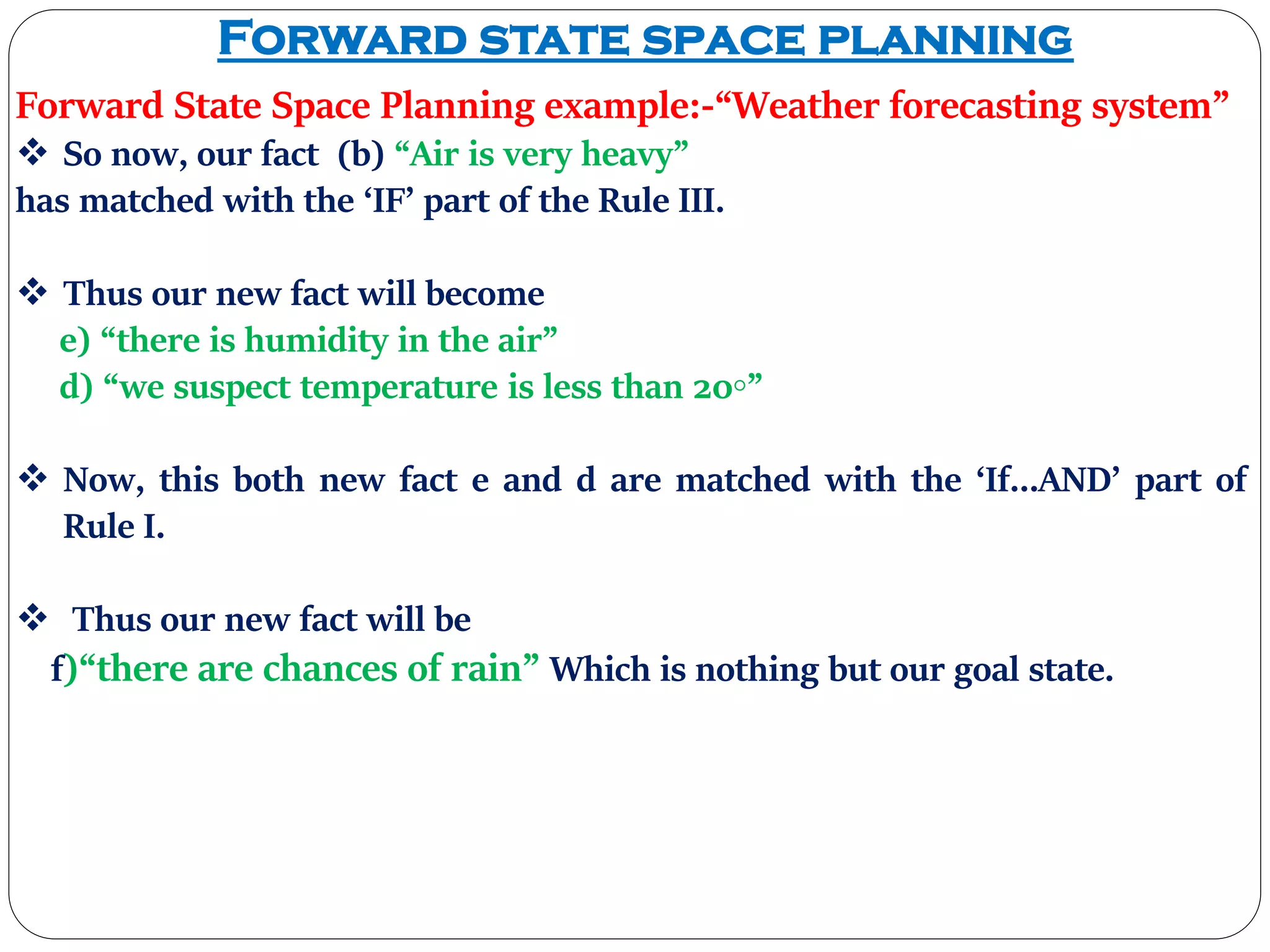 I. FSSP(Progression Planner) II. BSSP(Regression Planner | PDF