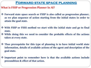 I. FSSP(Progression Planner) II. BSSP(Regression Planner | PDF