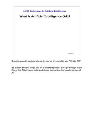 Ai lecture1 final | PDF