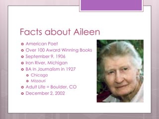Aileen fisher pp | PPTX