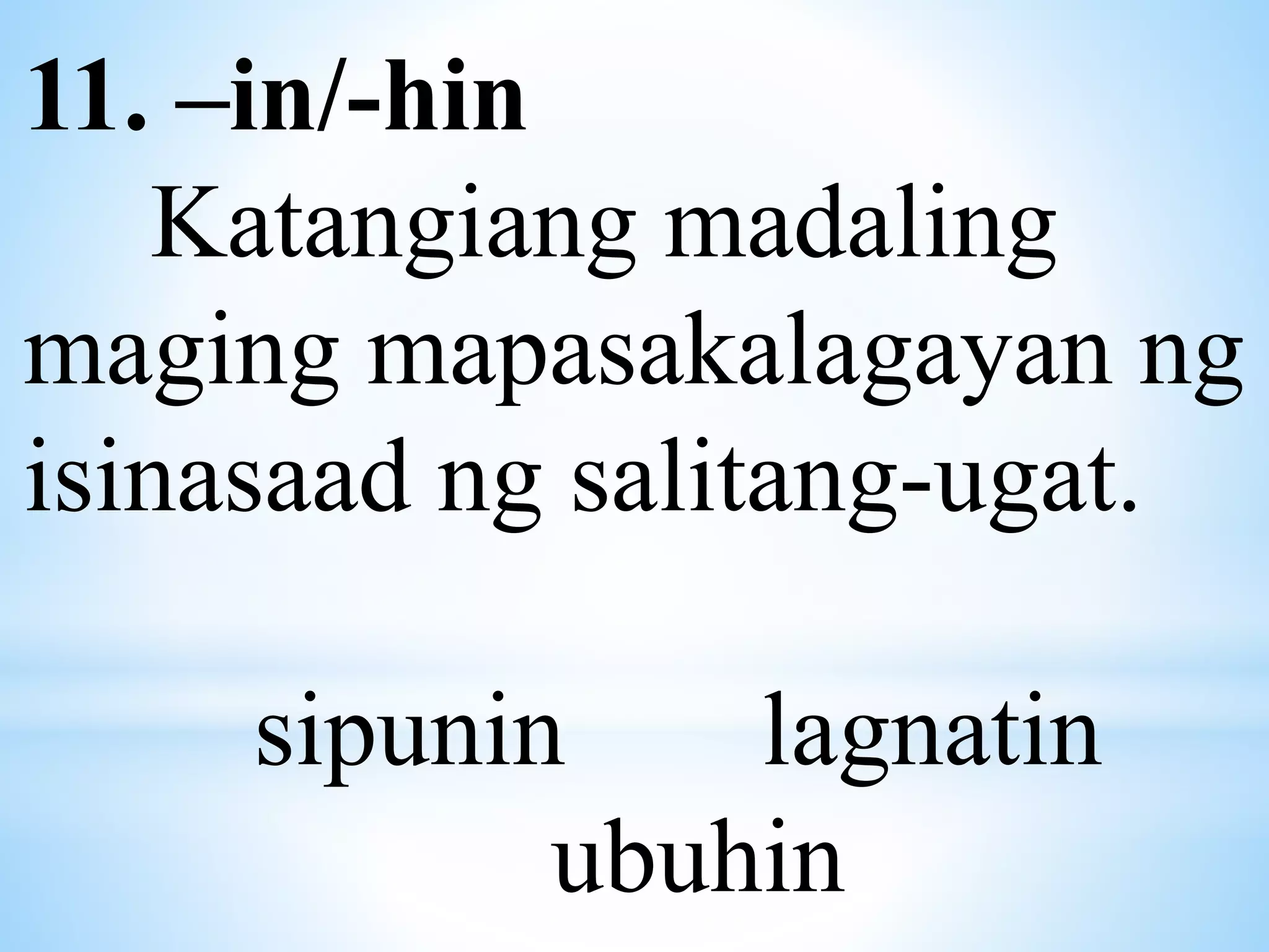 Mga Panlaping Makauri | PPTX