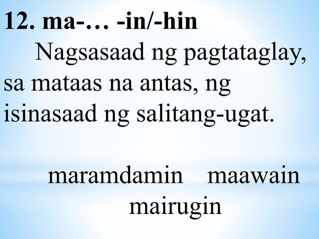 Mga Panlaping Makauri | PPTX