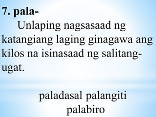 Mga Panlaping Makauri | PPTX
