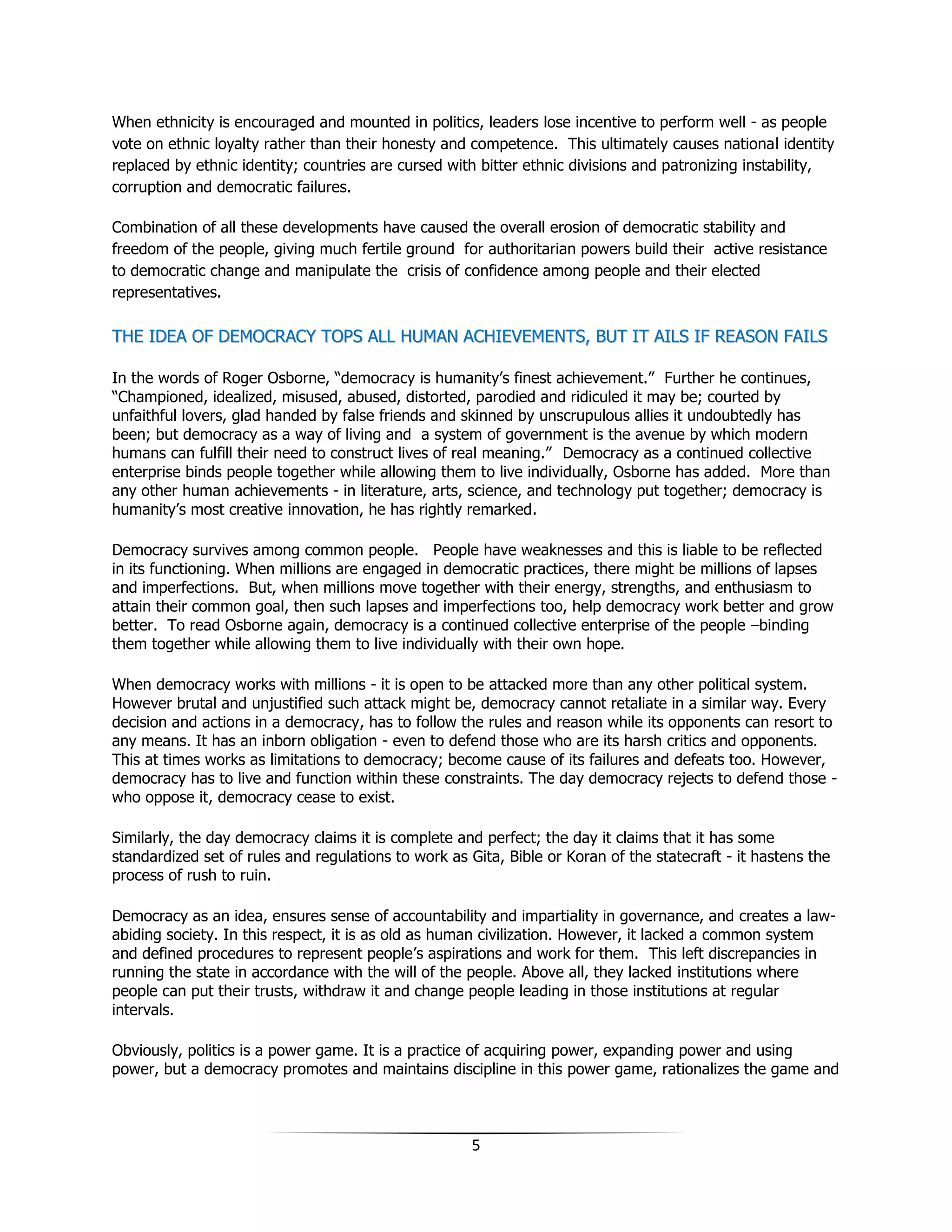 AILING AND FAILING DEMOCRACIES | DOCX