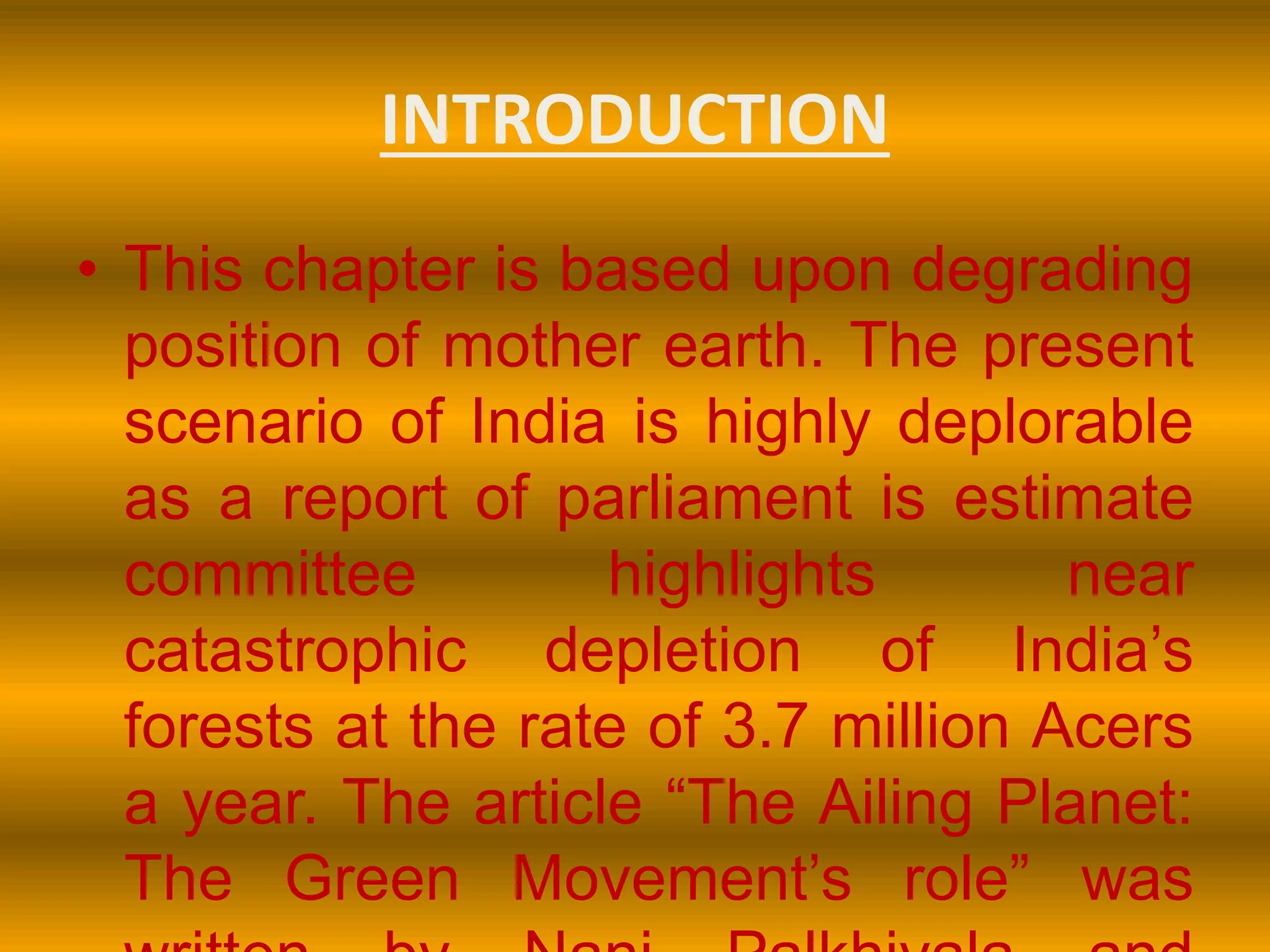 Ailing planet class 11 ENGLISH | PPTX
