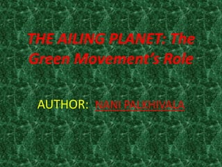 Ailing planet class 11 ENGLISH | PPTX